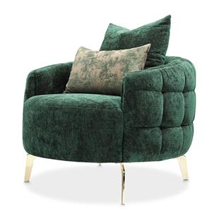 Sillón Esmeralda Dorado Celine – Michael Amini México